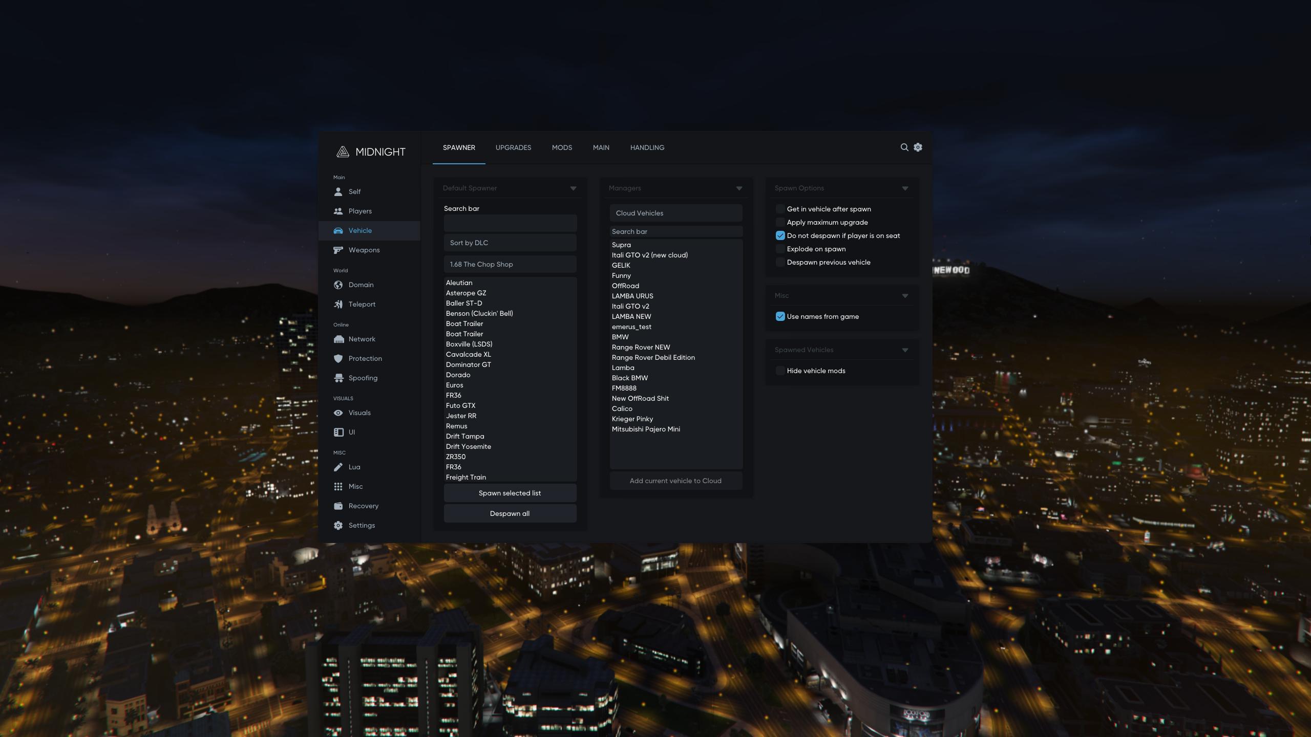 Midnight GTA 5 Mod Menu – Recovery, Protections & Trolling