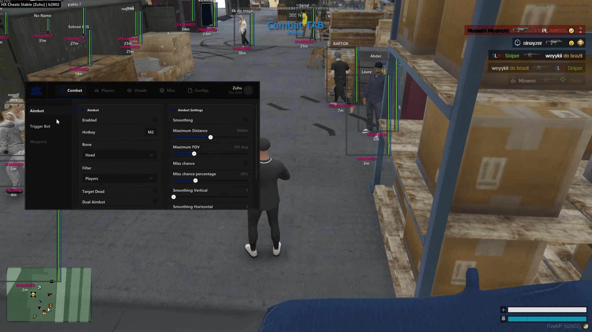 HX Cheats FiveM – Best Mod Menu with Aimbot & ESP and More