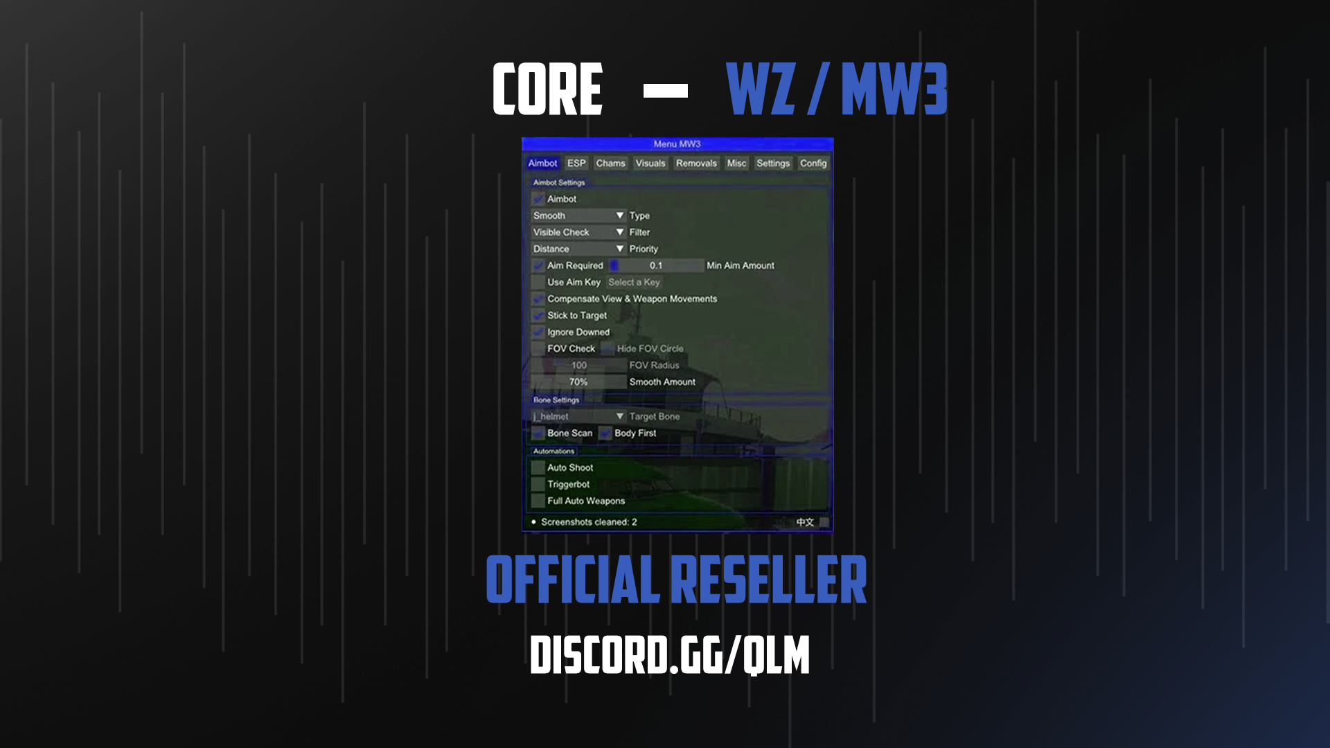 Core Cheat MW3 - Aimbot, ESP, Spoofer & Cleaner